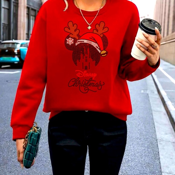 Sweaters | Disney Mickey Collector Sweater In Red Cotton Hoddie Bundle ...